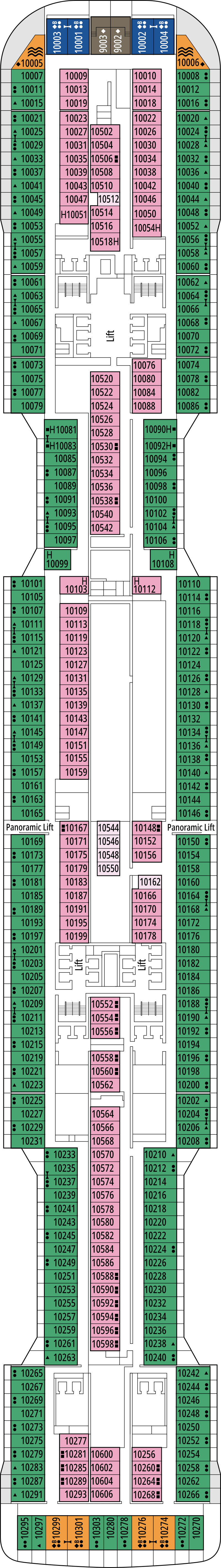 MSC Euribia Deck Plan & Cabin Locations (2025)