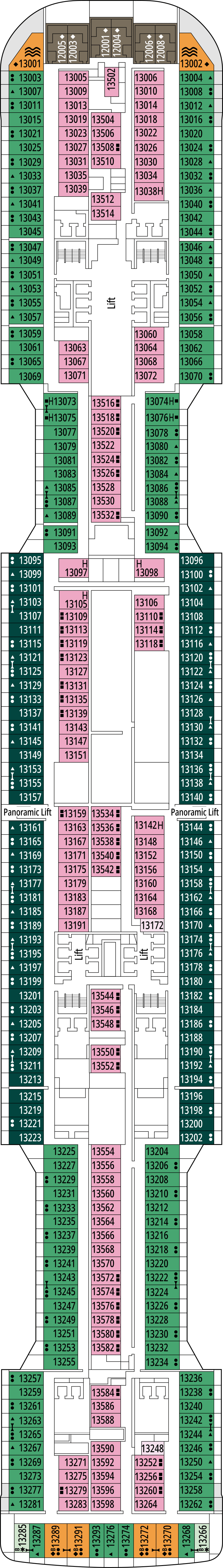 MSC Euribia Deck Plan & Cabin Locations (2025)