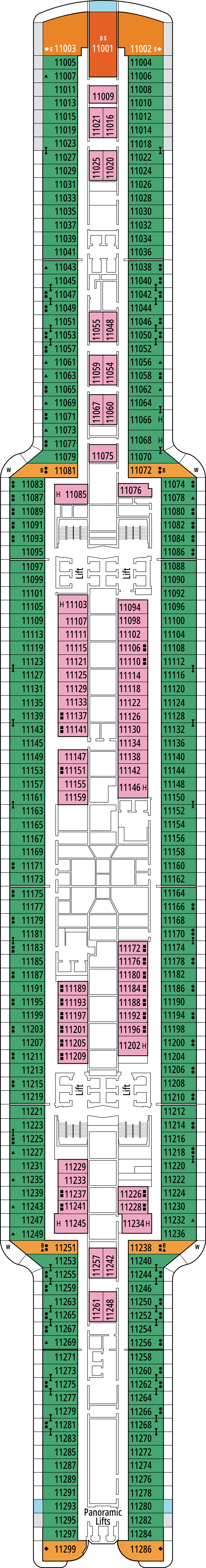 MSC Seascape Deck Plan & Cabin Locations (2025)