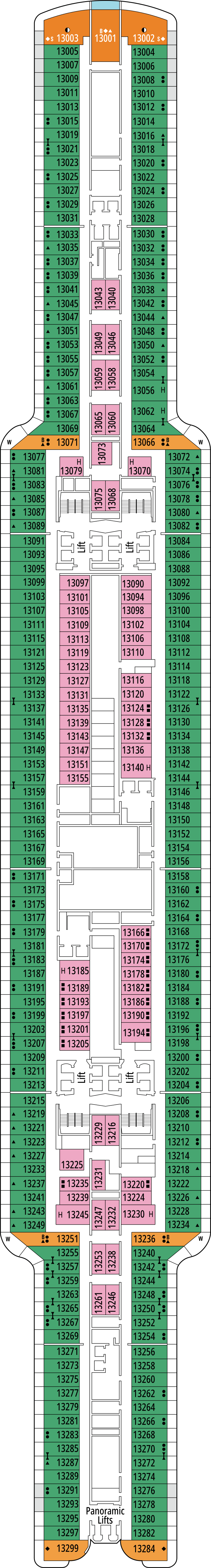 MSC Seascape Deck Plan & Cabin Locations (2025)